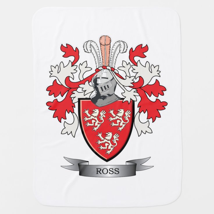 Ross Family Crest Coat of Arms Swaddle Blanket | Zazzle