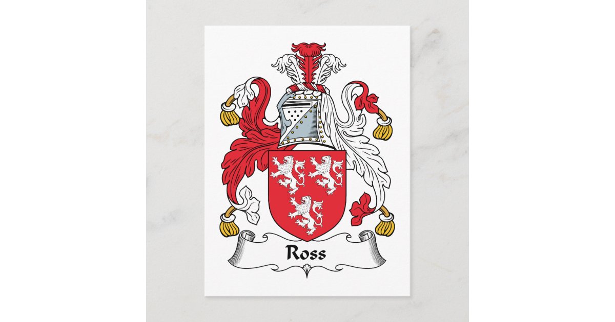Ross Family Crest Postcard | Zazzle