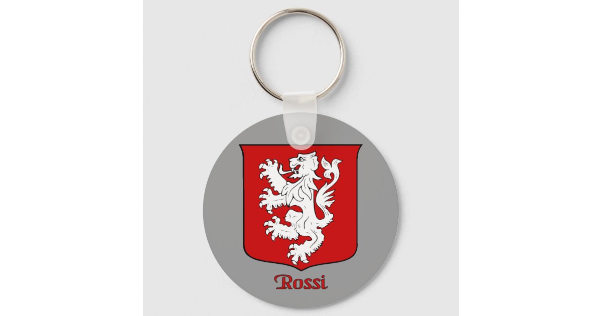Rossi Family Shield Keychain | Zazzle