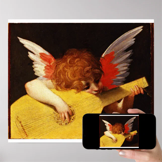 Rosso Fiorentino - Musical Angel Poster | Zazzle