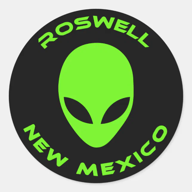 Roswell, New Mexico Classic Round Sticker | Zazzle