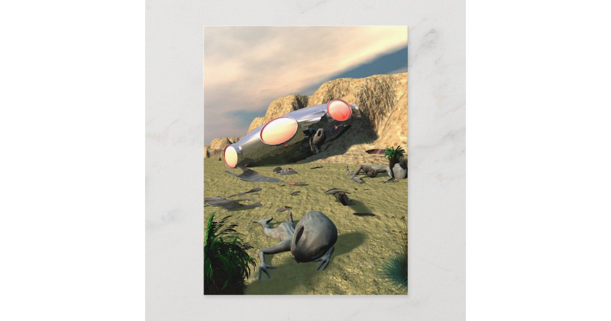 Roswell UFO Crash Postcard | Zazzle