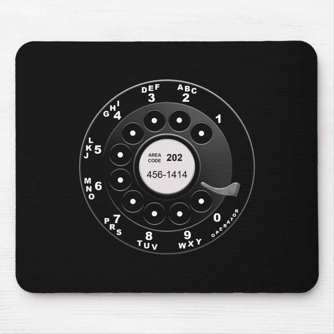 Rotary Phone Dial Mouse Pad | Zazzle