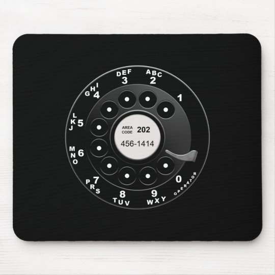 Rotary Phone Dial Mouse Pad | Zazzle.com