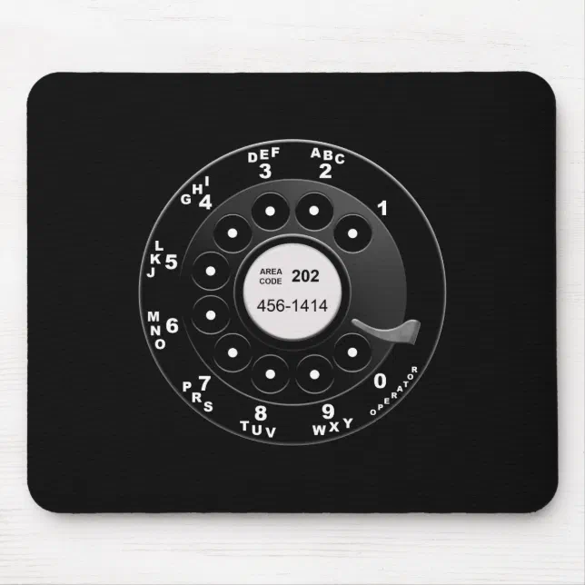 Rotary Phone Dial Mouse Pad | Zazzle