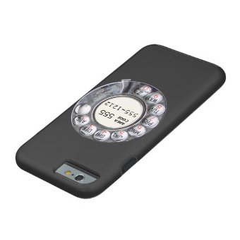 Rotary phone dial with phone number Case-Mate iPhone case | Zazzle