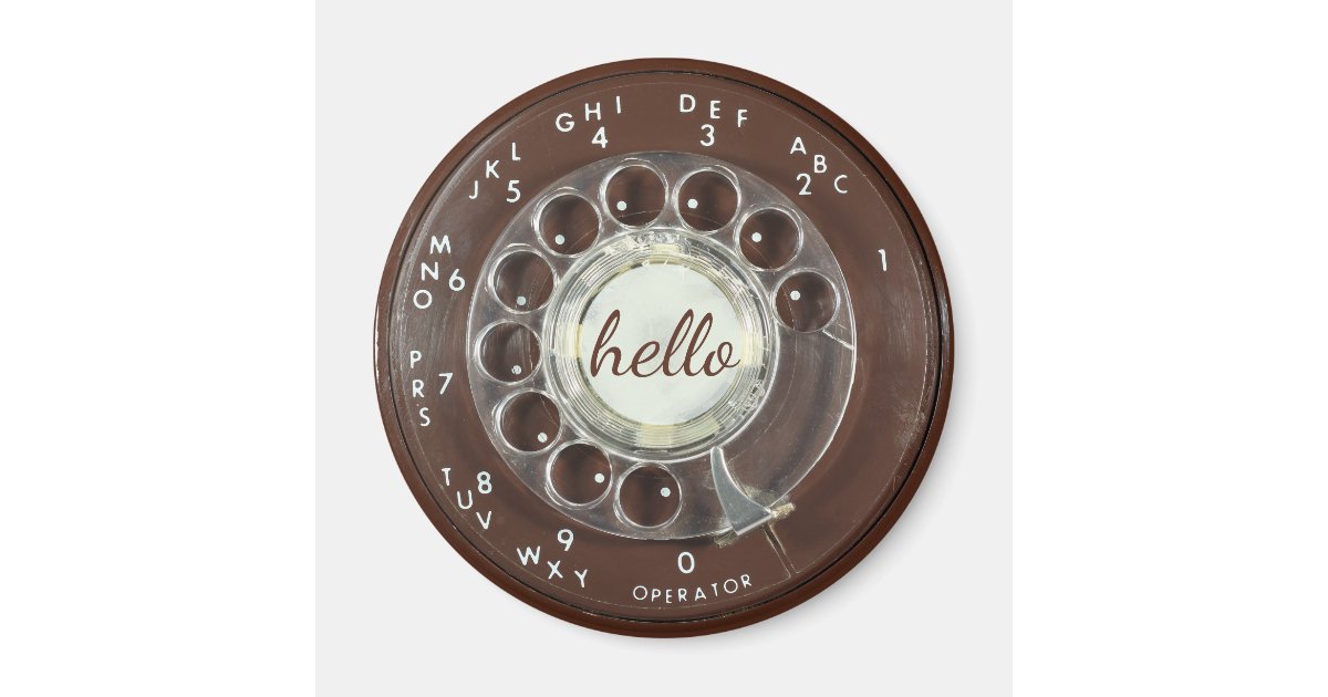 Rotary Phone Look Magnet | Zazzle
