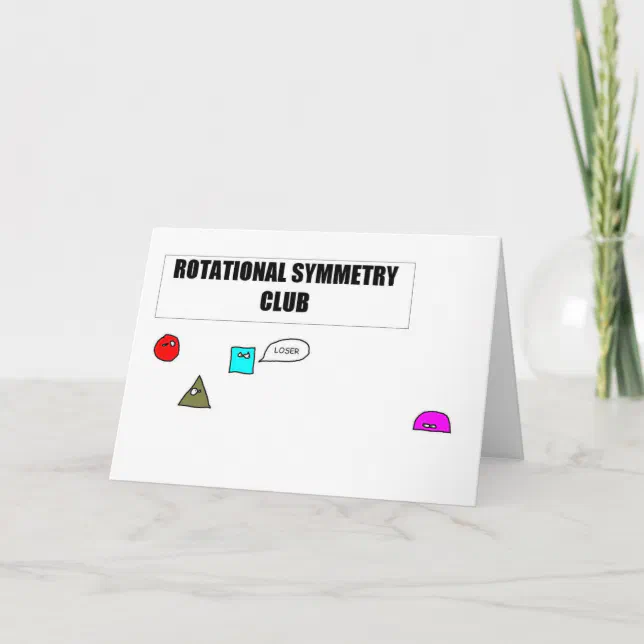 Rotational Symmetry Card | Zazzle
