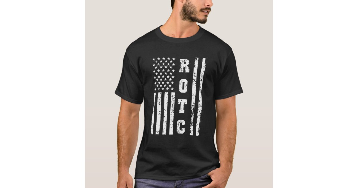 ROTC United States ROT Corps W US Flag T-Shirt | Zazzle