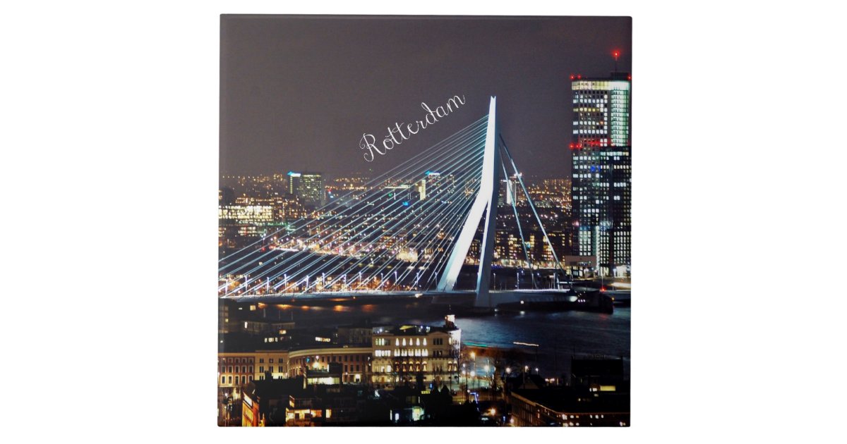 Rotterdam Cityscape Ceramic Tile | Zazzle