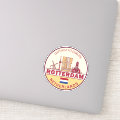 Rotterdam Netherlands City Skyline Emblem Sticker | Zazzle