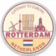 Rotterdam Netherlands City Skyline Emblem Sticker | Zazzle