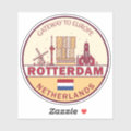 Rotterdam Netherlands City Skyline Emblem Sticker | Zazzle