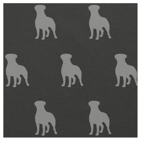 Smiling Rottweiler Fabric | Zazzle