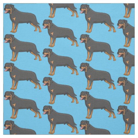 rottweiler fabric | Zazzle