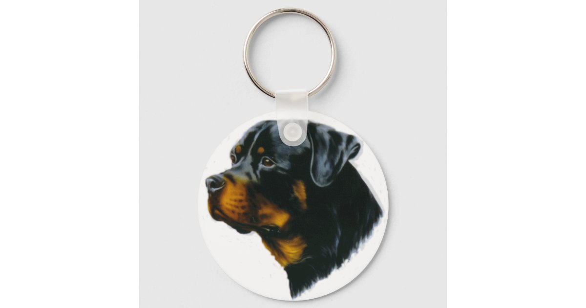 rottweiler dog keychain | Zazzle