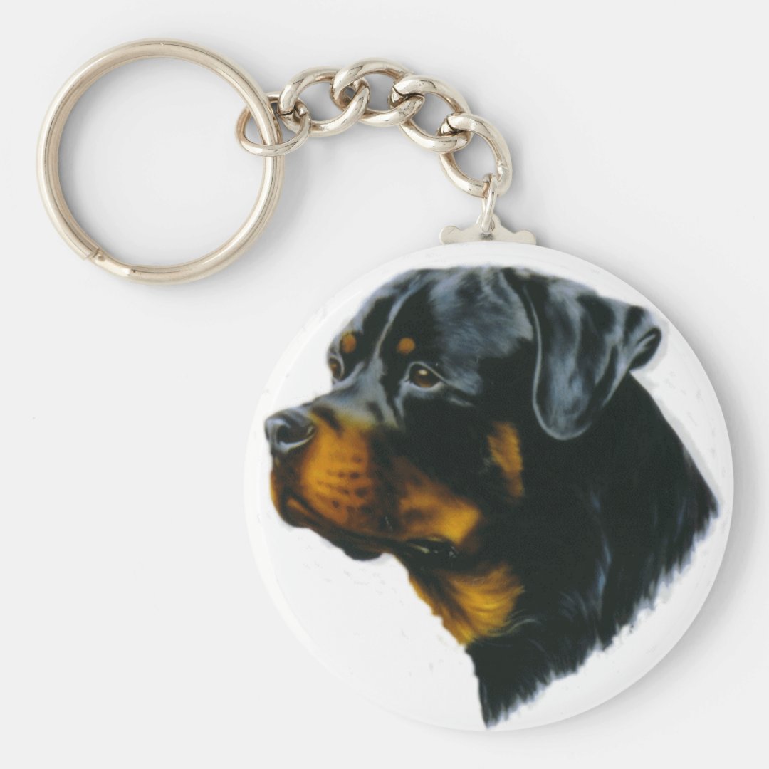 rottweiler dog keychain | Zazzle