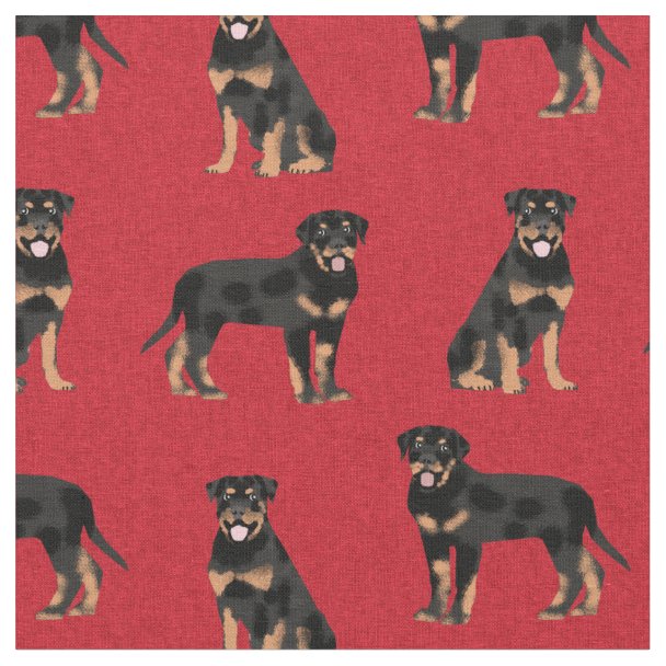 rottweiler fabric | Zazzle