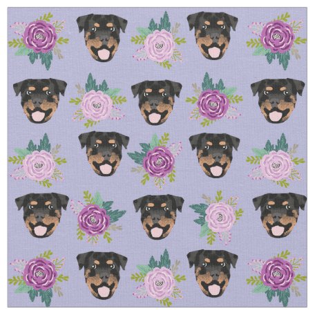 Rottweiler dogs and dog toys light blue fabric | Zazzle.com