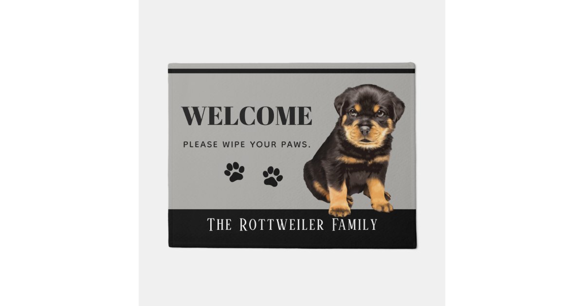 Rottweiler Doormat | Zazzle