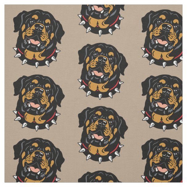 rottweiler fabric | Zazzle