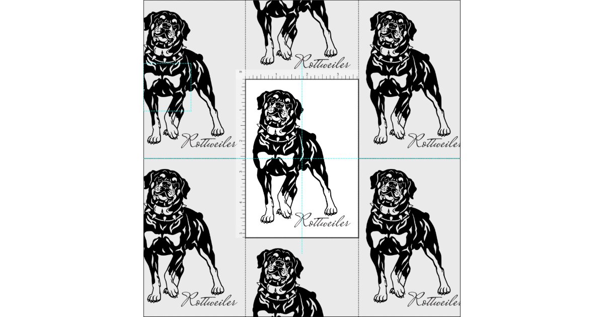 rottweiler fabric | Zazzle