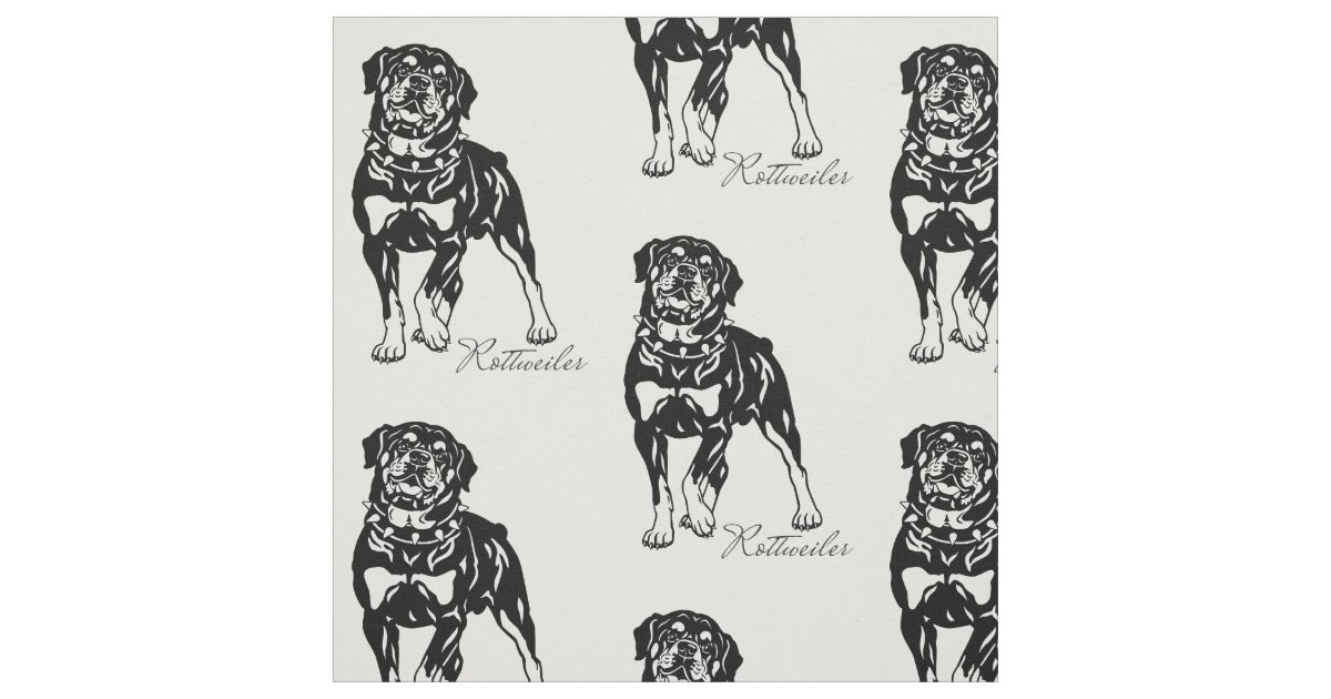 rottweiler fabric | Zazzle