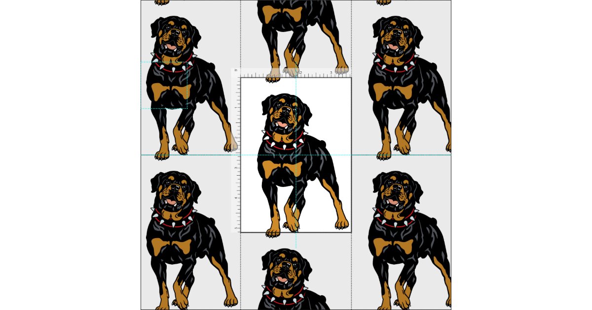 rottweiler fabric | Zazzle
