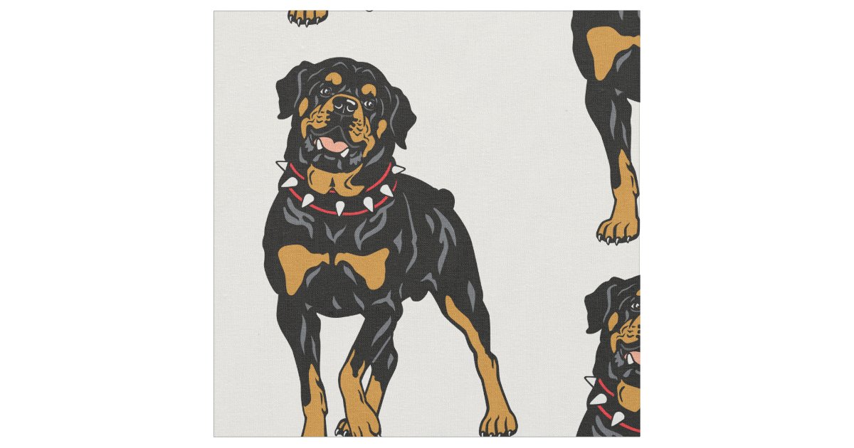 rottweiler fabric | Zazzle