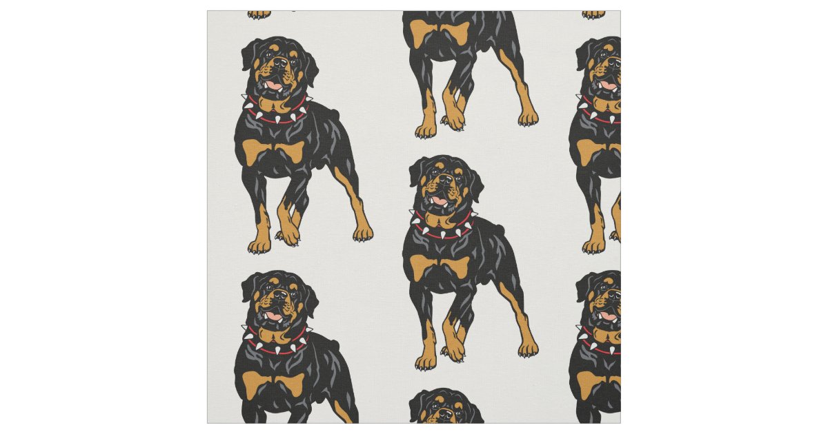 rottweiler fabric | Zazzle