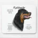 Rottweiler History Design Mouse Pad | Zazzle