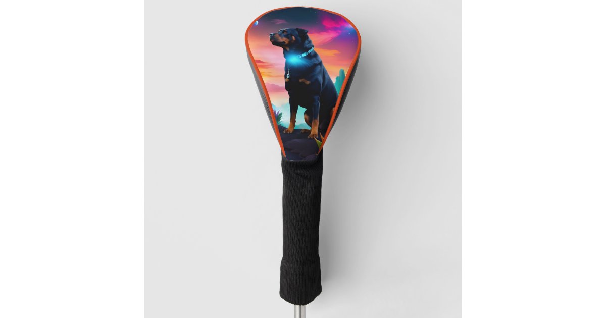 Rottweiler on an Alien World Golf Head Cover | Zazzle
