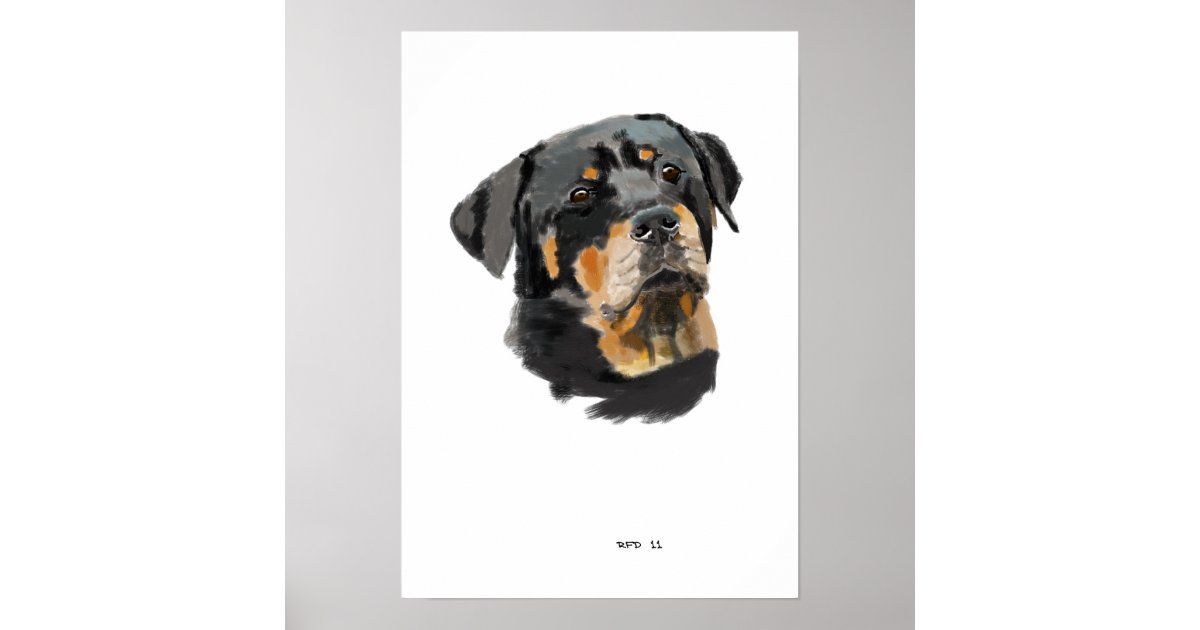 Rottweiler Poster | Zazzle