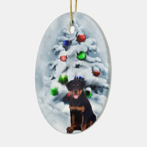 Rottweiler Puppy Christmas Gifts Ornaments | Zazzle