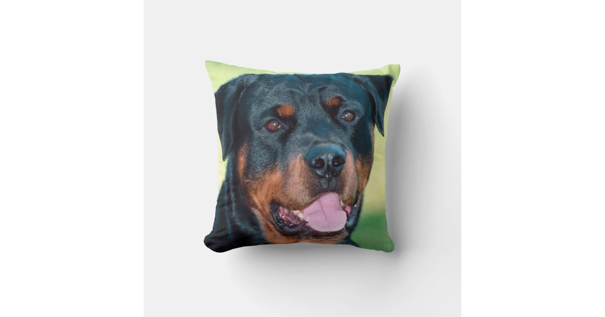Rottweiler Throw Pillow | Zazzle