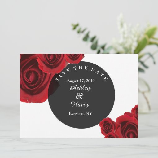 Rouge Flora Save the Dates Save The Date | Zazzle