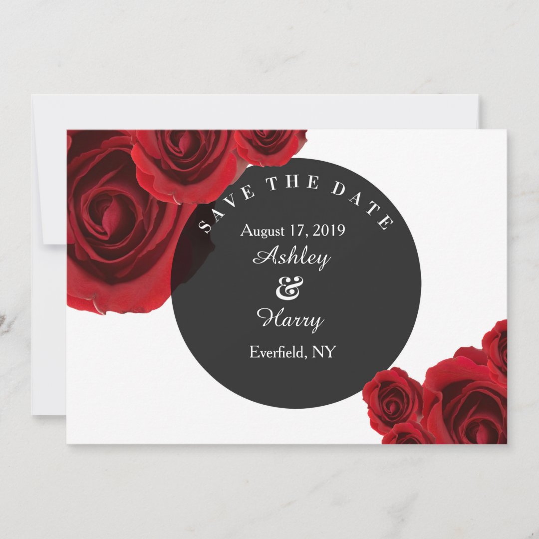 Rouge Flora Save the Dates Save The Date | Zazzle