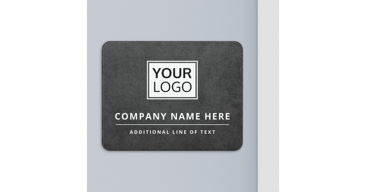 Rough dark concrete cement industrial business door sign | Zazzle