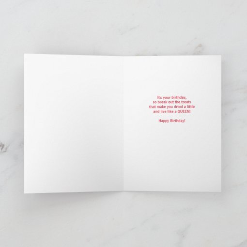 Rough Jack Russell Queen for Day Funny Birthday Card | Zazzle
