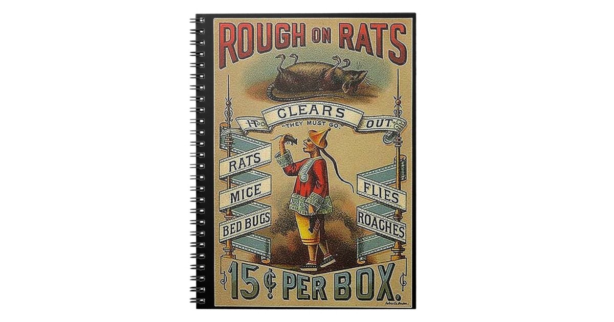 rough on rats notebook | Zazzle