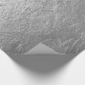Rough Textured Silver Pewter Stone Wrapping Paper | Zazzle