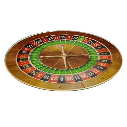 Roulette 1 Decorative Glass Cutting Board | Zazzle