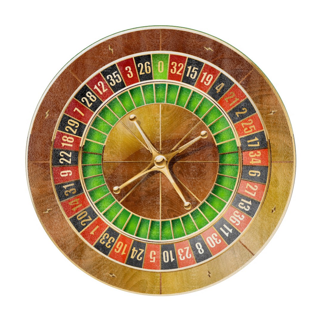 Roulette 1 Decorative Glass Cutting Board | Zazzle