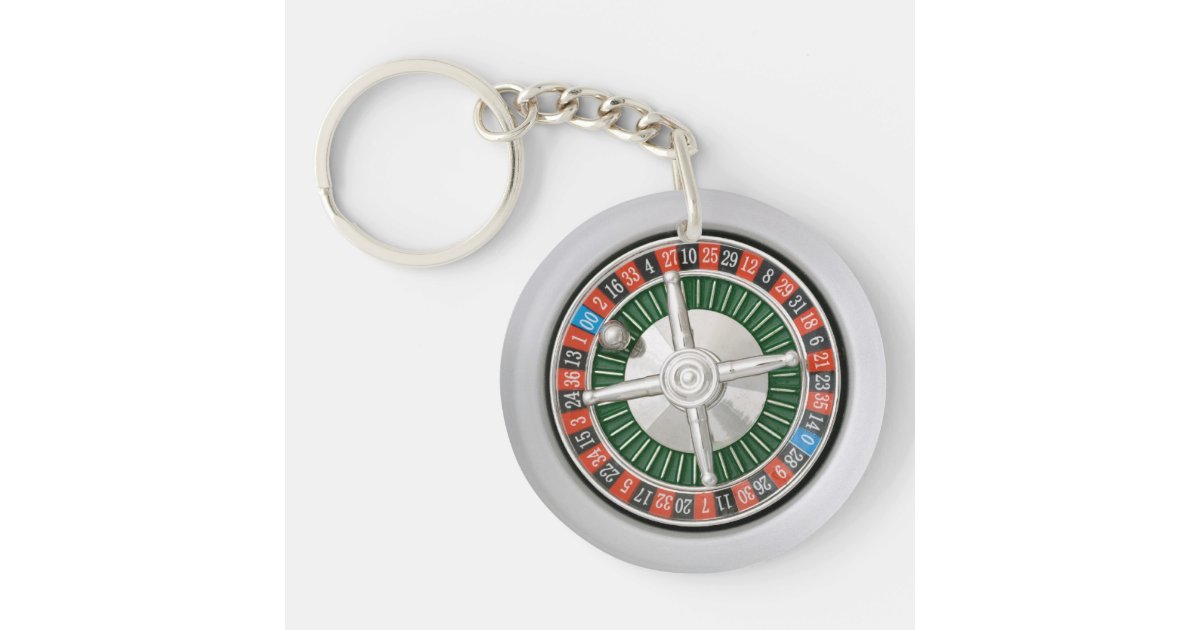 Roulette Keychain | Zazzle