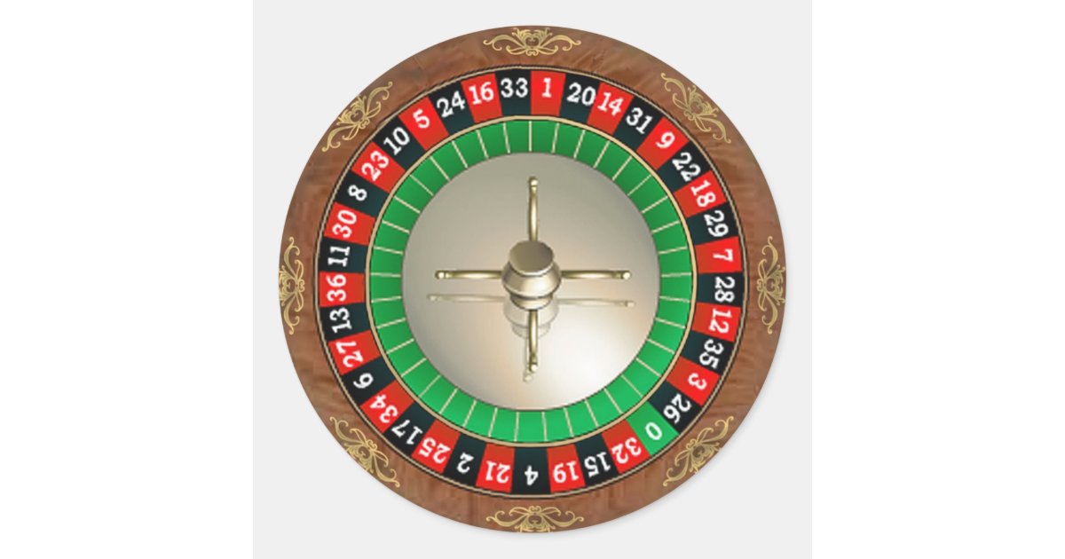 Roulette Sticker | Zazzle