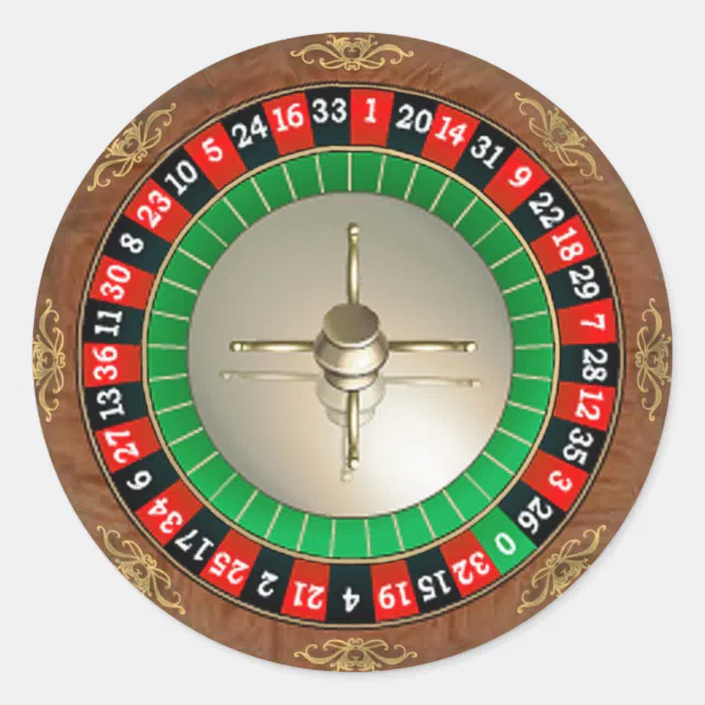 Roulette Sticker | Zazzle