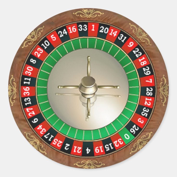 Roulette Sticker | Zazzle