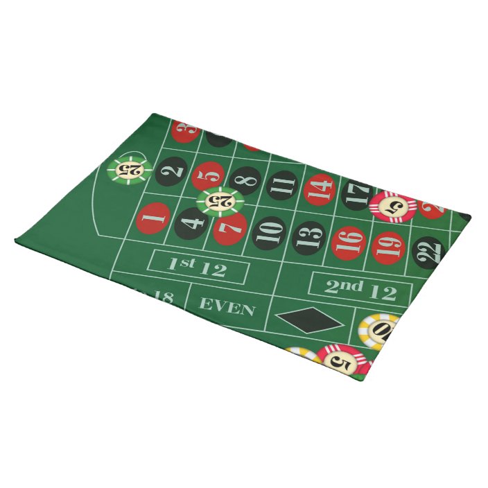 Roulette Table Custom Placemat | Zazzle.com