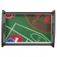 Roulette Table with Chips and Wheel Serving Tray | Zazzle