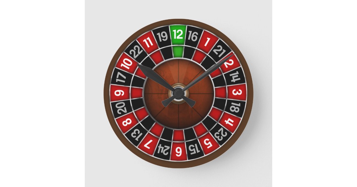 Roulette Wall Clock | Zazzle
